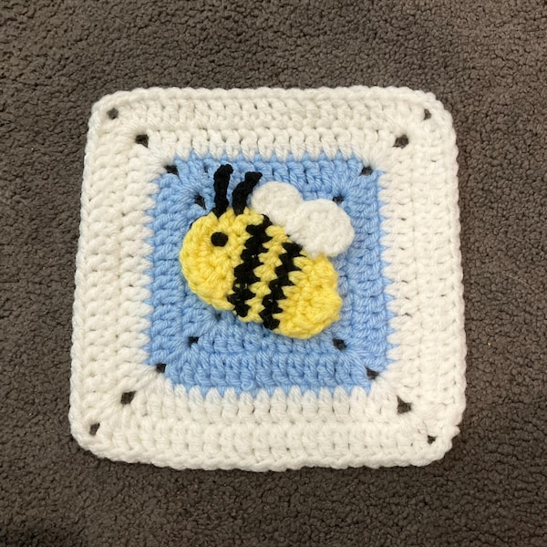 Daisy & Bumble Bee Granny Square Crochet Pattern Bundle (english/us ...