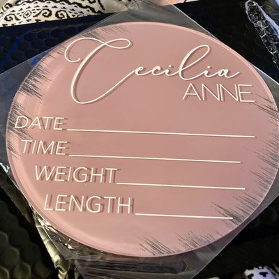 Acrylic Baby Milestone Marker, Baby Milestone Discs, Interchangeable ...