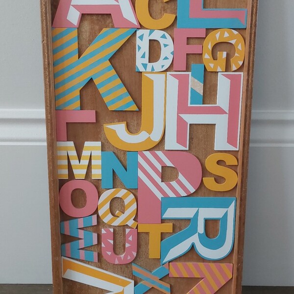 Hand Painted think Pink House Number Perspex Sign. Bevelled Design ...