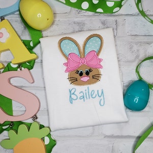 Easter Bunny Applique Design Easter Design Bunny Embroidery Rabbit ...