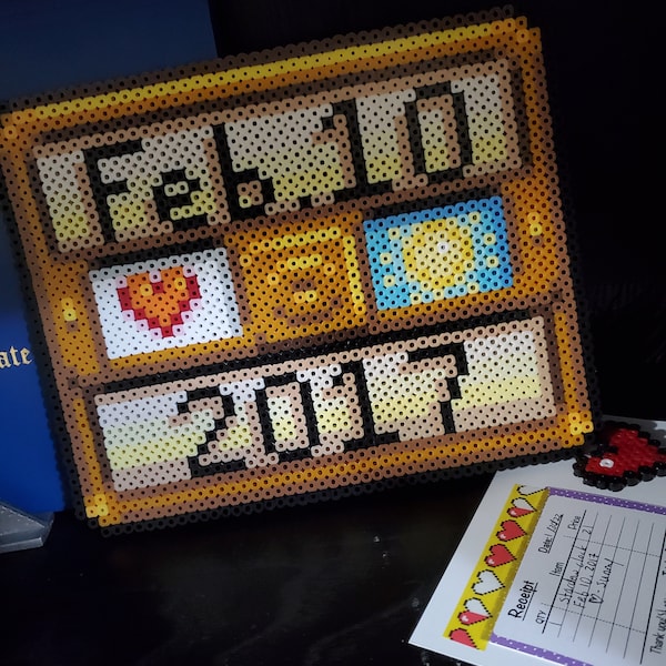 Stardew Valley: Anniversary Clock | Perler Bead Art | Magnets ...