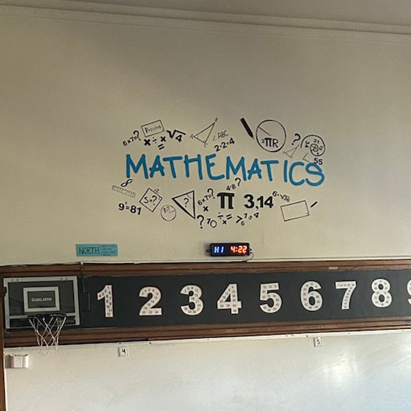 Math Wall Decal: Mathematics Vinyl Art for Classroom Decor - Etsy