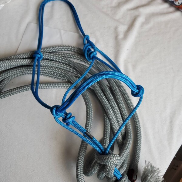 Rope Halter & Mecates - Natural Horsemanship Hackamore - 21 Colors - 2 ...