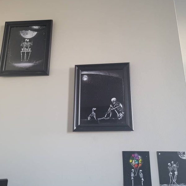 Siren. Art Print. Skeleton Dark Mermaid, Skull Art, Surreal Gothic Home ...