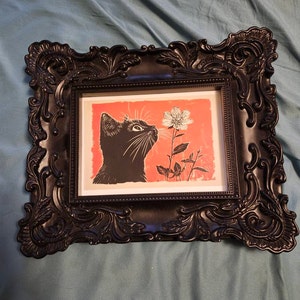 Retro 9 Cat Poster Print - Etsy