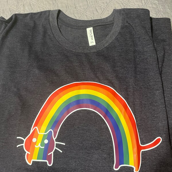Rainbow Cat Pride Shirt: LGBTQ Cat Mama Tee - Etsy