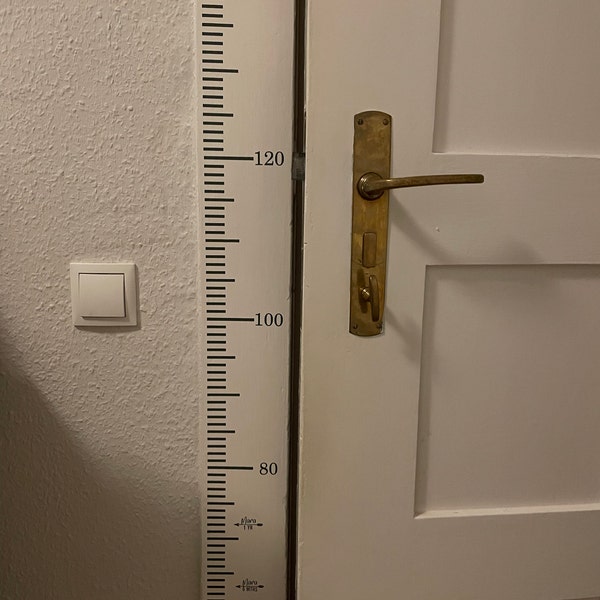 Metric Growth Chart Ruler Decal Kit, Growth Chart Decal for Kids ...