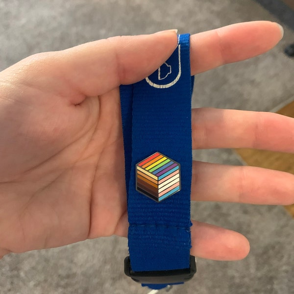 Inclusive Rainbow Pin - Flag Cube - Geometric LGBTQ Pin Lapel Badge ...