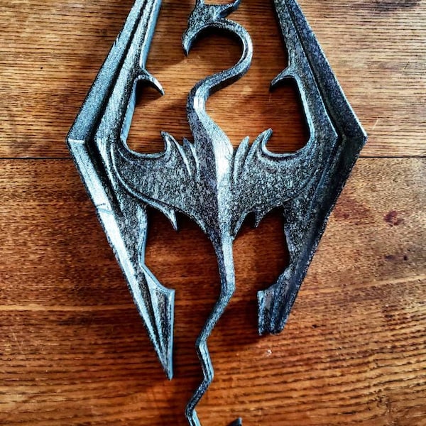 Skyrim Dragon Wall Hanger - Etsy