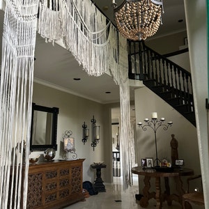 Handmade Macrame Swing, Macrame Wood Swing, Wood Swing, Tree Swing ...