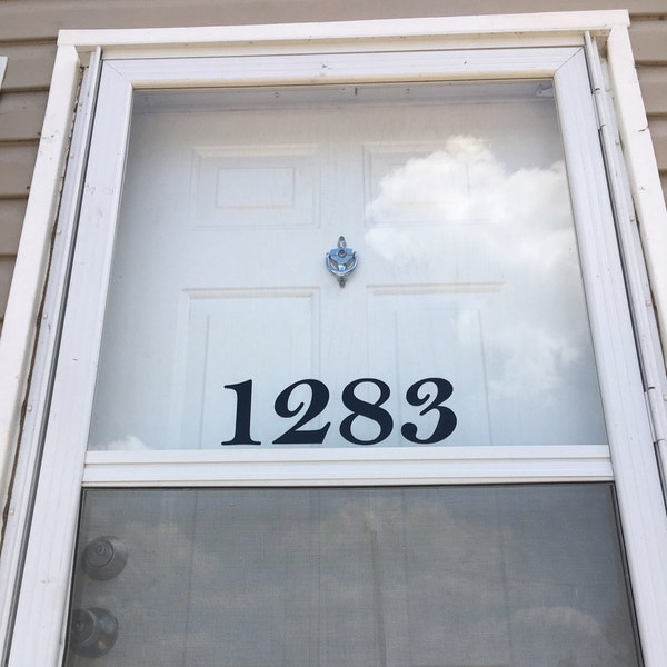 Custom House Number Decal - Etsy