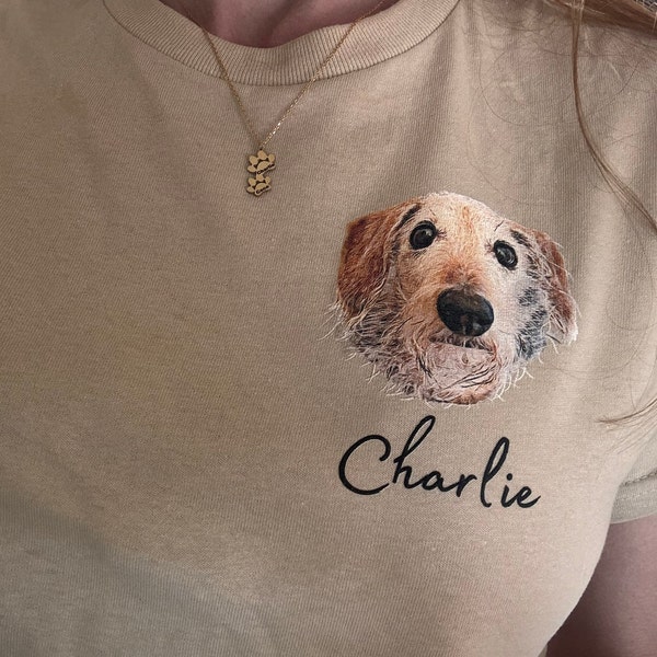 Custom Pet Shirt Pet Photo + Name Custom Dog Shirt Personalized Dog ...