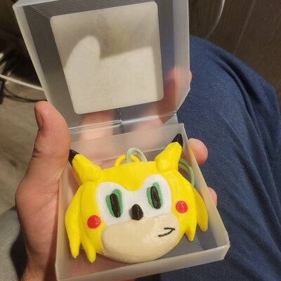 3d Printed Sonichu Medallion - Etsy