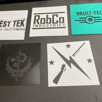 Fallout Corporations Stencil Bundle 2 - Etsy