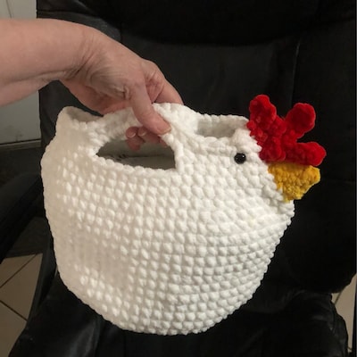 Crochet Clutch Bag Pattern Crochet Chicken Plush Purse Pattern Easy ...