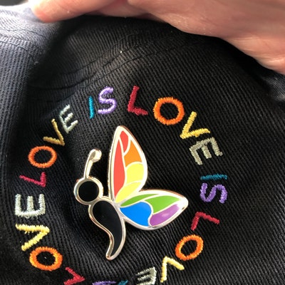 Autistic and Proud Autism Pride Spectrum Infinity Symbol Enamel Pin ...