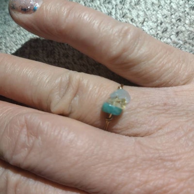 Custom Crystal Ring Handmade With Real Crystals you Choose - Etsy