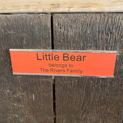 Business Name Tag for Work Custom Engraved Plaque Green Plastic Plate ...