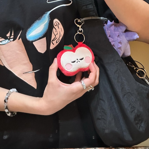 1 PC Caleb Sunny Apple Keychain Plush Charm [handmade] - Etsy