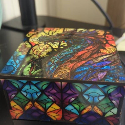 Gothic Raven Laser-cut Stash Box Old World Styled Design 4x4x2 ...