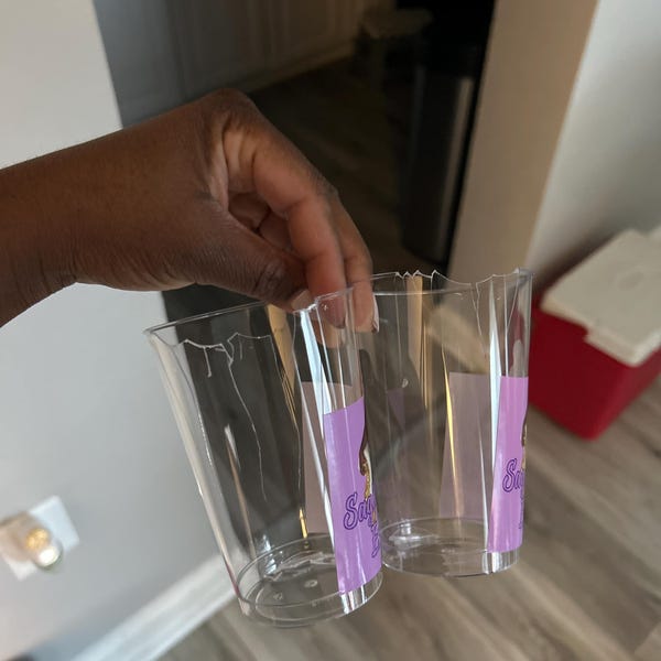 Personalized Clear Cups Set 12oz Plastic - Etsy