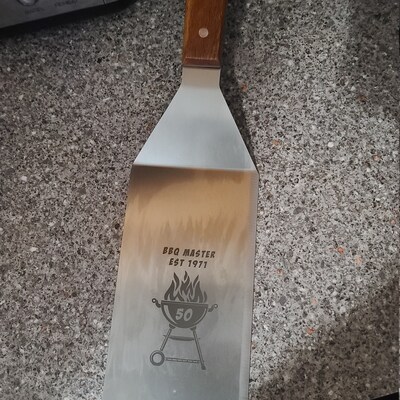 Personalized Engraved Spatula: 4x8, 15 Overall, Commercial/restaurant ...