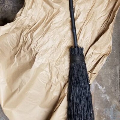 Purple Birch Broom With Golden Twine, Besom, Birch Broom, Natural Witch ...