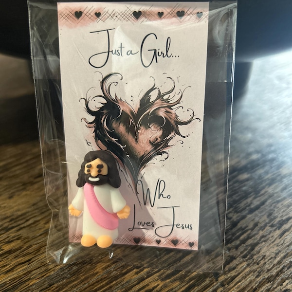 Mini Jesus Figurine, Little Jesus Pocket Cards, Church Party Favors ...