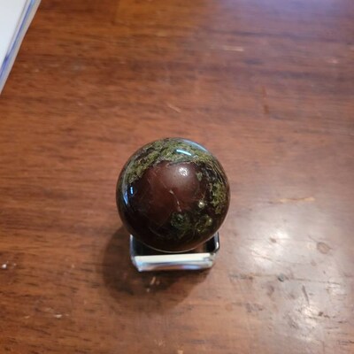 1pc 40mm Natural Dragon Blood Stone Quartz Sphere Crystal Ball,rock ...
