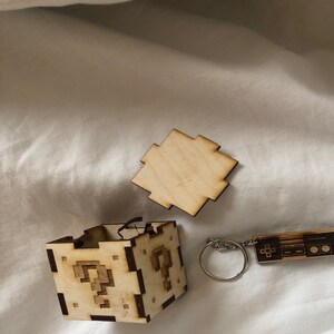 Geek Gift Retro 8 Bit Gamer Keychain Gift for Him Men's - Etsy