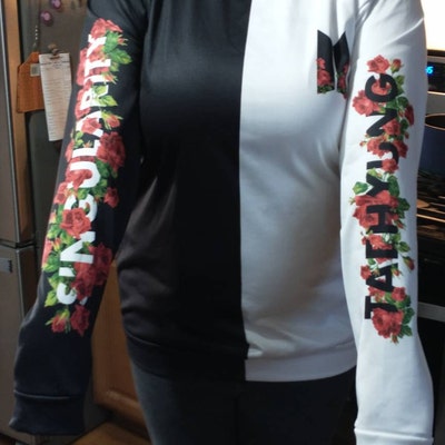 Two Tone Split Cloak Perfect for Halloween Half Black Half - Etsy