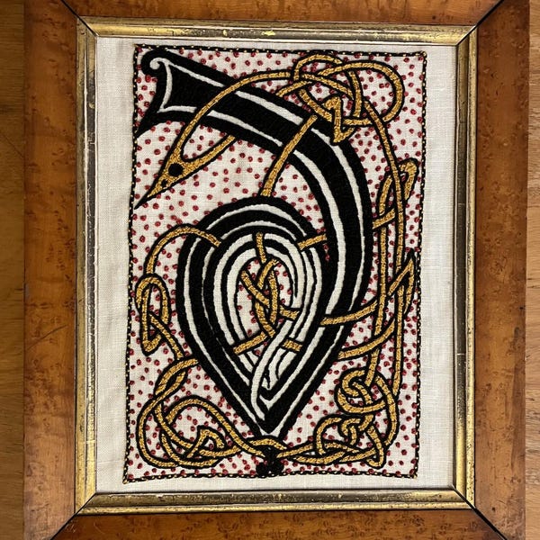 Medieval Embroidery Pattern and Instructions - Talbot - Instant ...