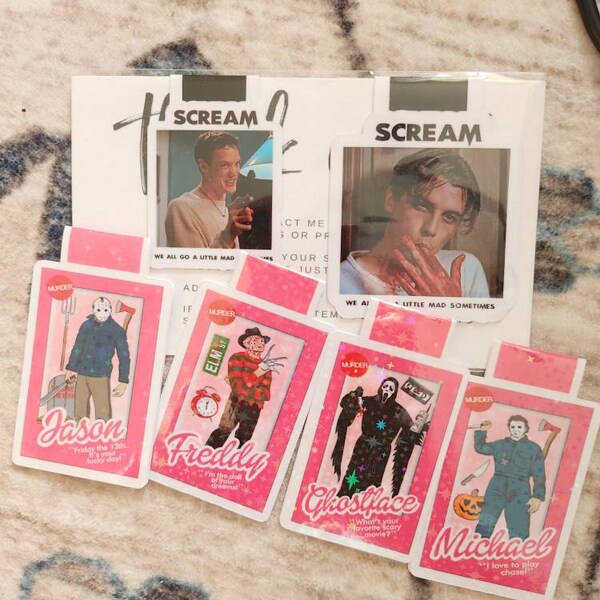 Billy Loomis Magnetic Bookmark| Ghostface | Scream Movie Bookmarks ...