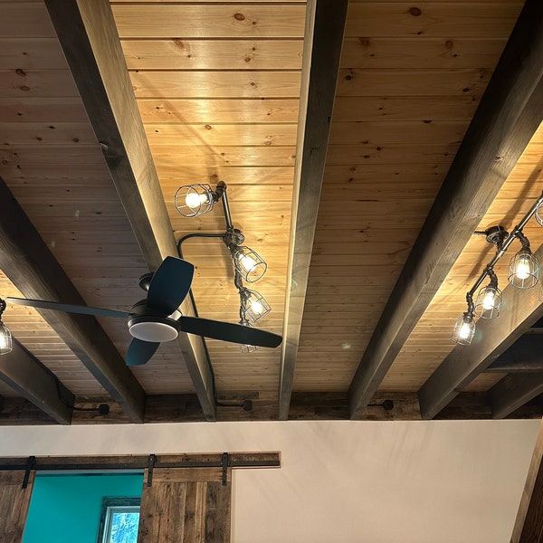 Industrial Lighting Rustic Chandelier, UL LISTED!!, Iron Pipe Ceiling ...