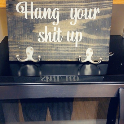 Funny Key Holder for Wall Key Rack Hang Your Shit Up - Etsy