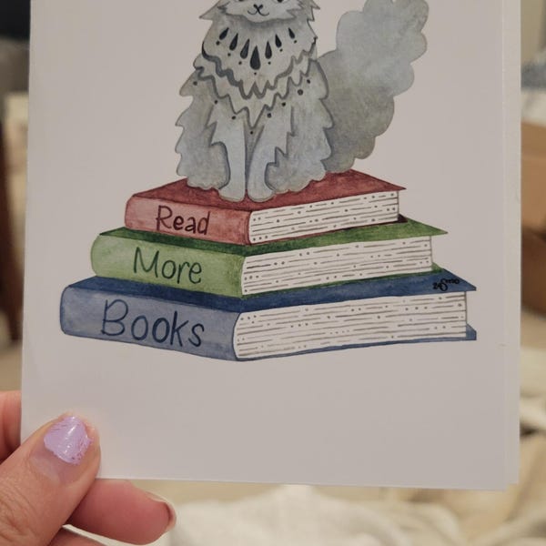 Blueberry Cats Watercolor Print | Carton of Blueberry Cats Wall Art ...