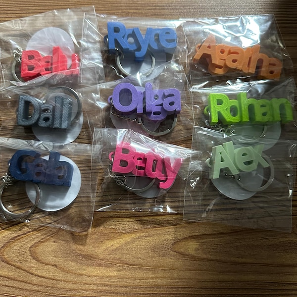 Customized Name Keychain Keyring Personalized Gifts for Children Gifts ...