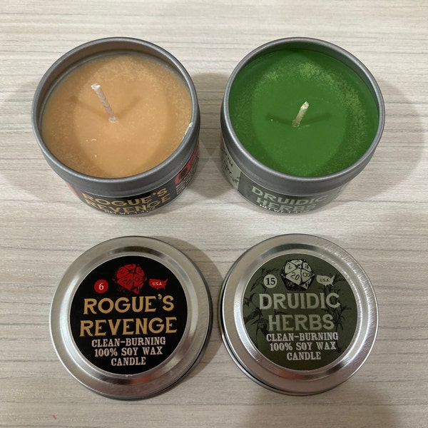 Druidic Herbs Gaming Candle | Geek Gift | RPG | Gamer | DND | Sage ...
