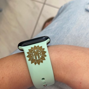 Custom Engraved Silicone Watch Band - Etsy