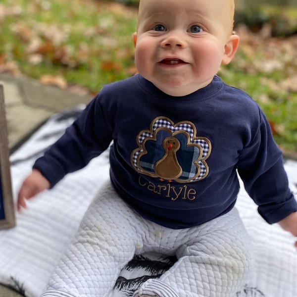Toddler Turkey Outfit - Boys Thanksgiving Set - Boys Thanksgiving T ...