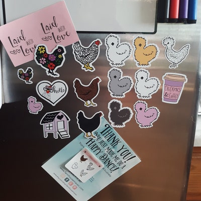 13 Cute Chicken Magnets Pretty Fridge Magnet Chicken Magnet Chicken ...