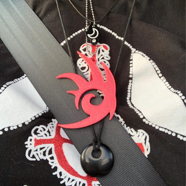 3D Printed & Foam Crafted "shadow the Hedgehog" Inhibitor Rings W/cuffs ...