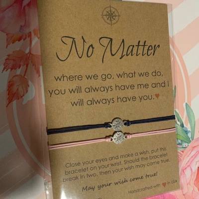 Best Friend Gifts for Her Long Distance Relationship Bracelet ...