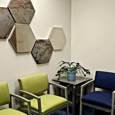 Hexagon Steel Wall Art Metal Wall Art / Geometric Wall Art / Steel ...