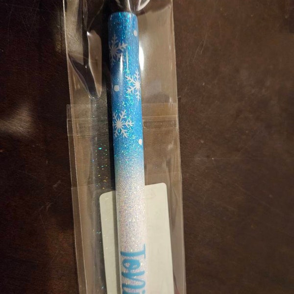 Christmas Glitter Gel Pen: Handmade Holiday, Xmas, Santa Personalized ...