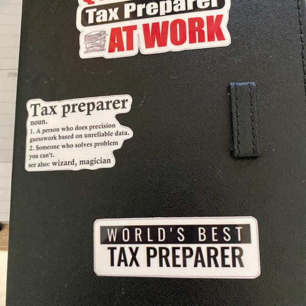 Tax Preparer Gift | Tax Preparer Stickers | CPA Gift | Accountant Gift ...