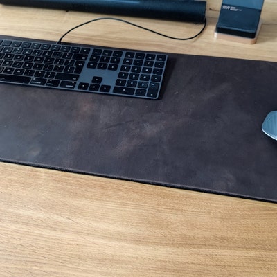 Large Leather Mouse Pad Personalized Mousepad, Birthday Gifts, Teacher ...