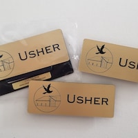 Christian Church Name Badge With Magnet – 3" X 1 1 /4"- Custom-engraved ...