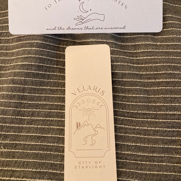 Velaris Bookmark | Night Court Bookmark | Fantasy Bookmark | Rhysand ...