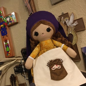 Mary Finger Puppet Doll Ornament PDF Pattern Catholic Toy DIY | Etsy